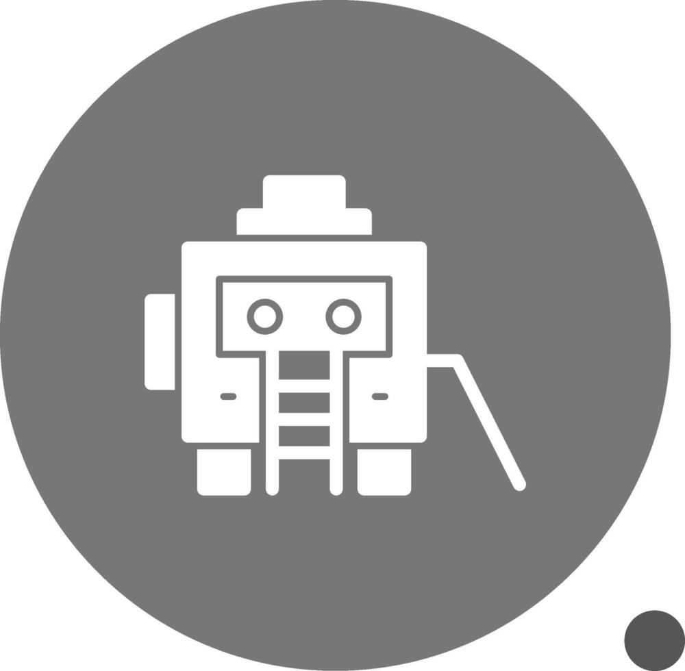 Robot Glyph Shadow Icon 40894752 Vector Art at Vecteezy