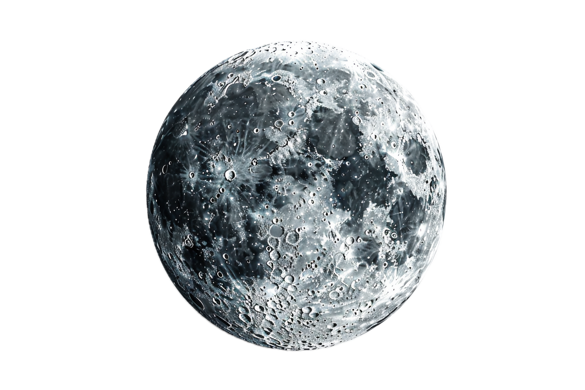 AI generated Full Moon Detailed Surface Close-Up png 40895730 PNG