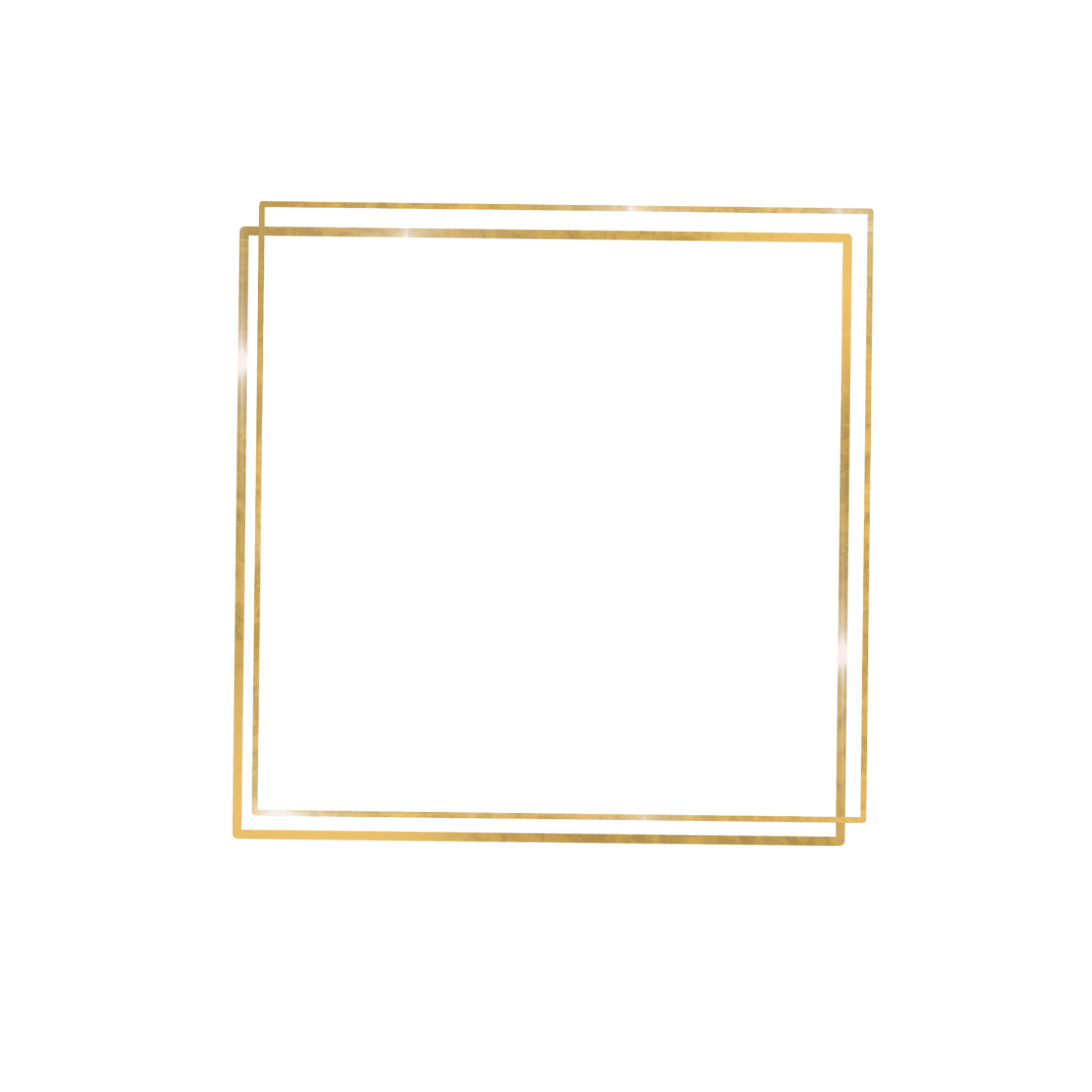 Gold Square Double Border 40904328 PNG