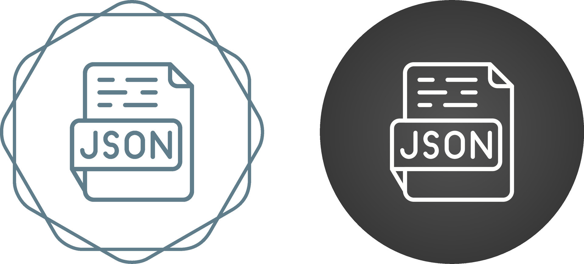 JSON Vector Icon 40922092 Vector Art at Vecteezy