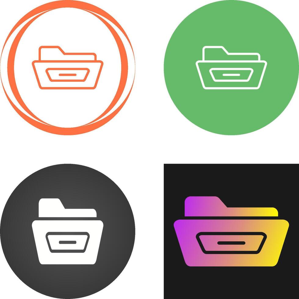 Open File Folder Vector Icon 40934339 Vector Art at Vecteezy