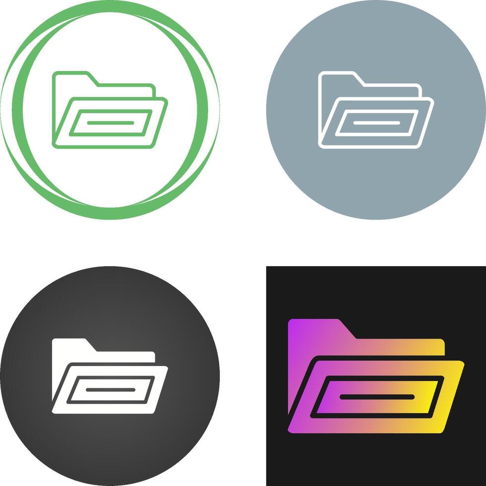 Open File Folder Vector Icon 40934391 Vector Art at Vecteezy