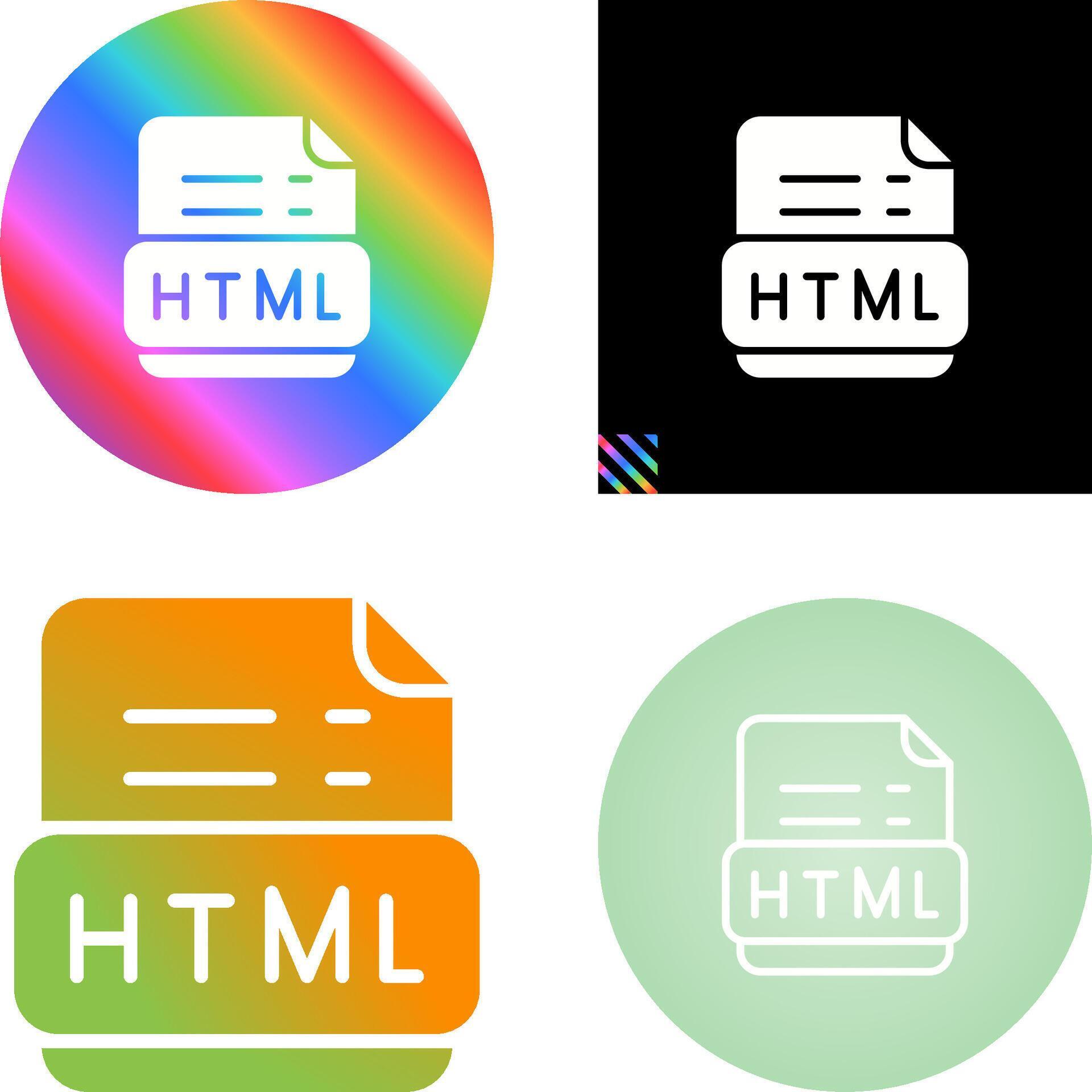 Html Vector Icon 40937360 Vector Art at Vecteezy