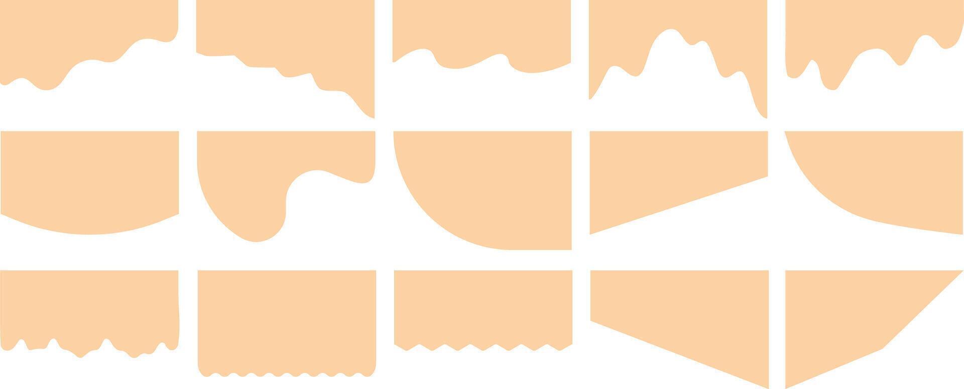 Separator header for App Website, Banners or Posters. Abstract Design Elements for Top and ...