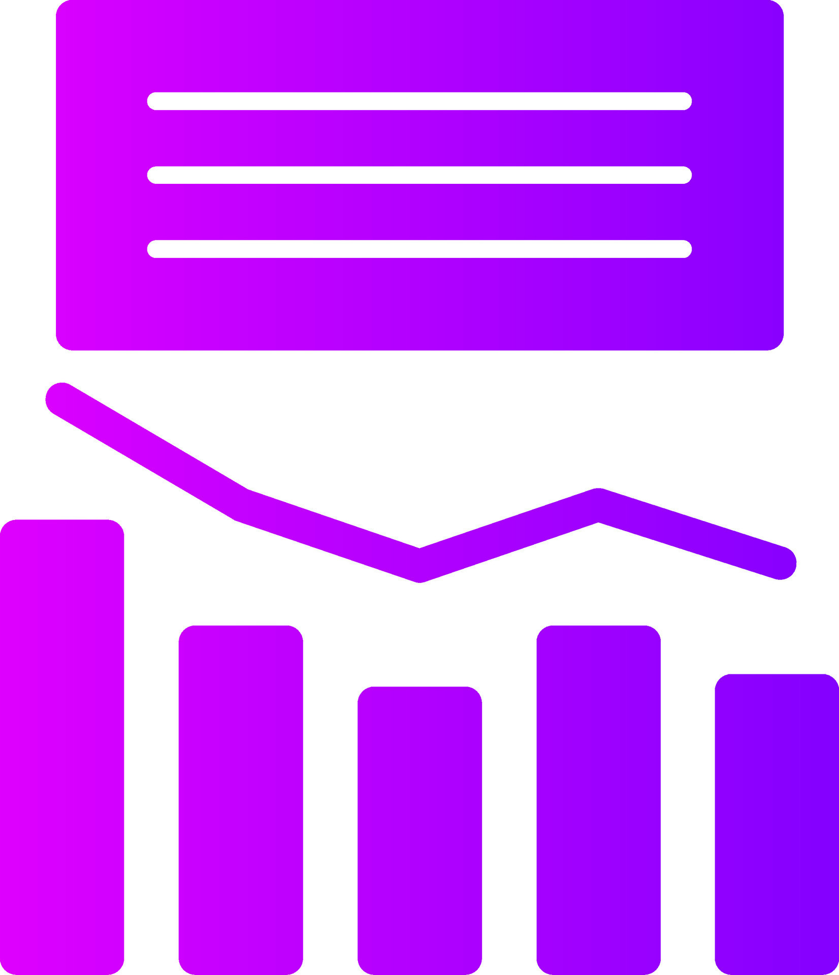 Chart Solid Multi Gradient Icon 40942323 Vector Art at Vecteezy
