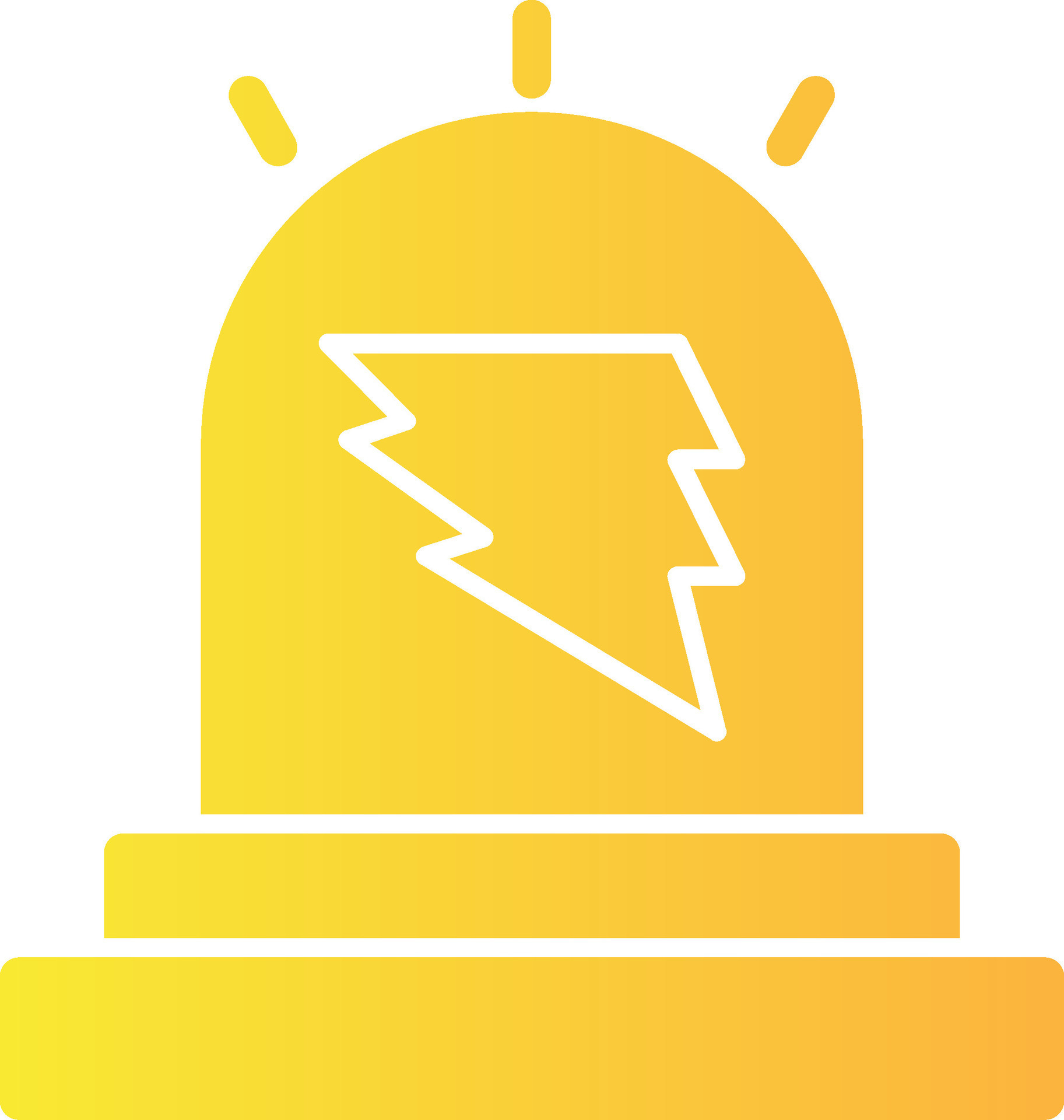 Beacon Bolt Solid Multi Gradient Icon 40945704 Vector Art at Vecteezy