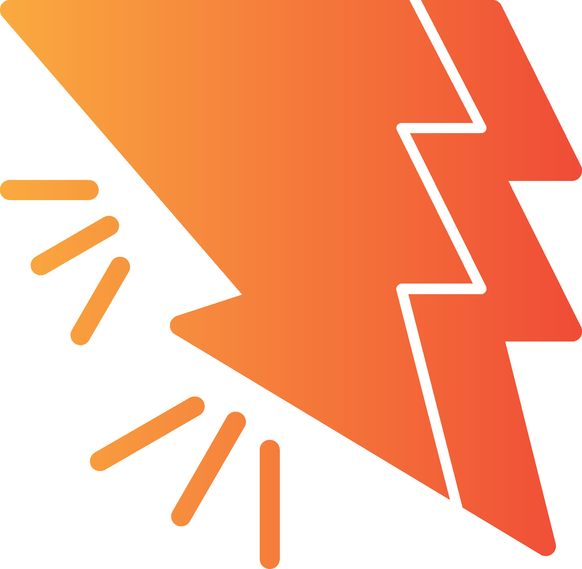 Bold Bolt Solid Multi Gradient Icon 40945919 Vector Art at Vecteezy
