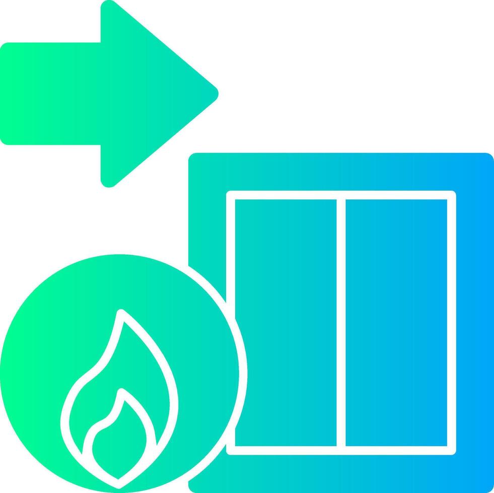 Factory Exit Solid Multi Gradient Icon 40947508 Vector Art at Vecteezy