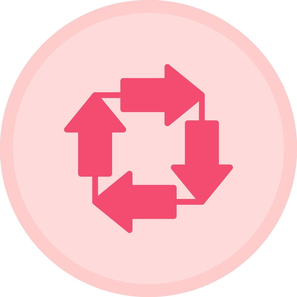 Counter Clockwise Arrows Multicolor Circle Icon 40948850 Vector Art at ...