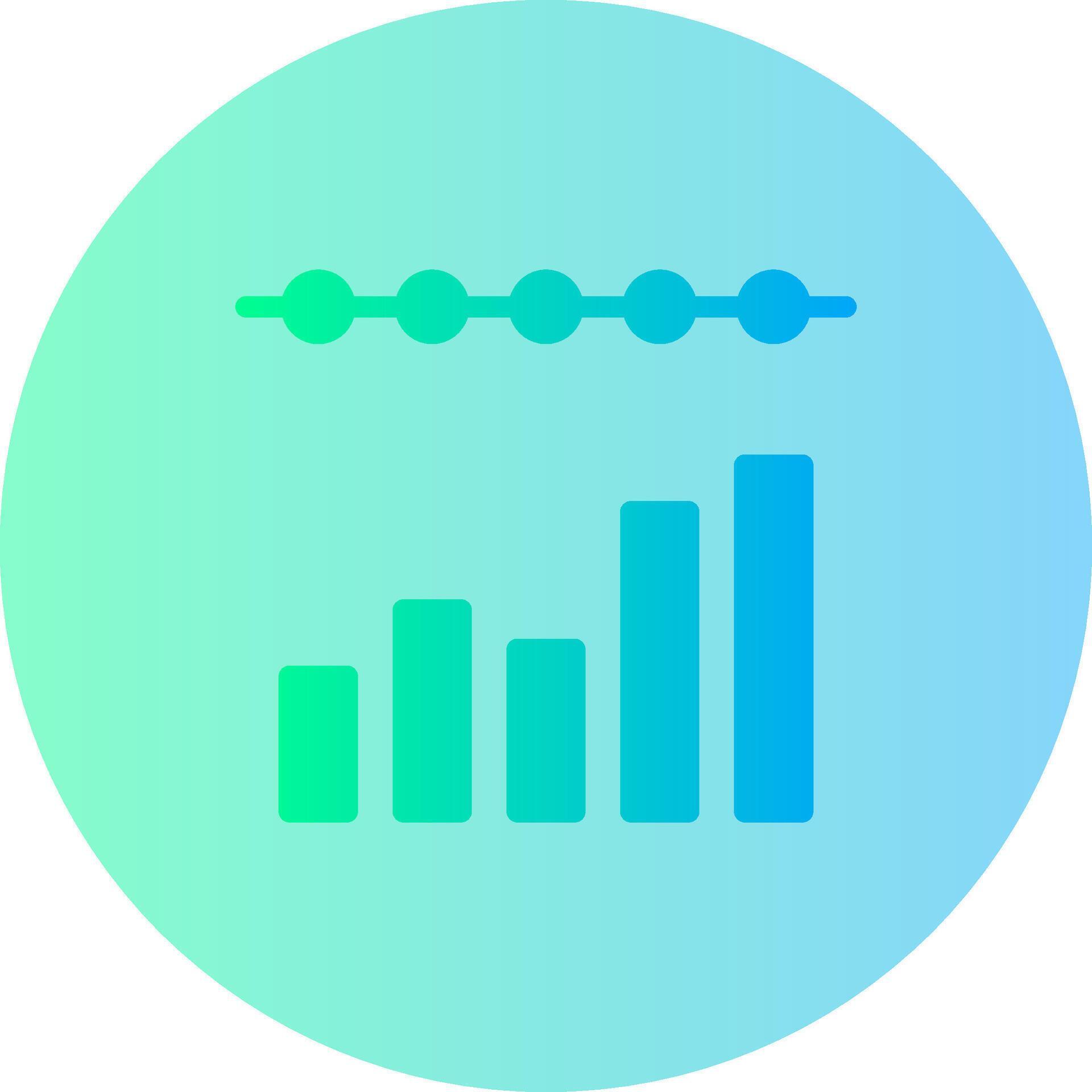 Bar Chart Gradient Circle Icon 40949036 Vector Art at Vecteezy