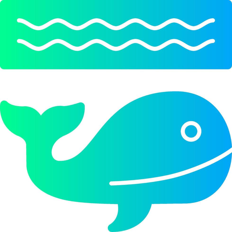 Whale Solid Multi Gradient Icon 40950468 Vector Art at Vecteezy