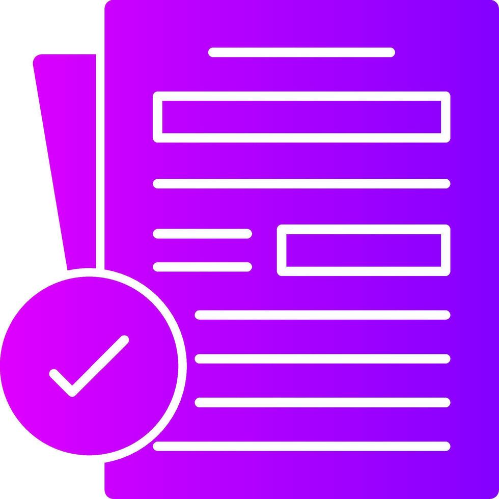 Acceptance Solid Multi Gradient Icon 40951769 Vector Art at Vecteezy