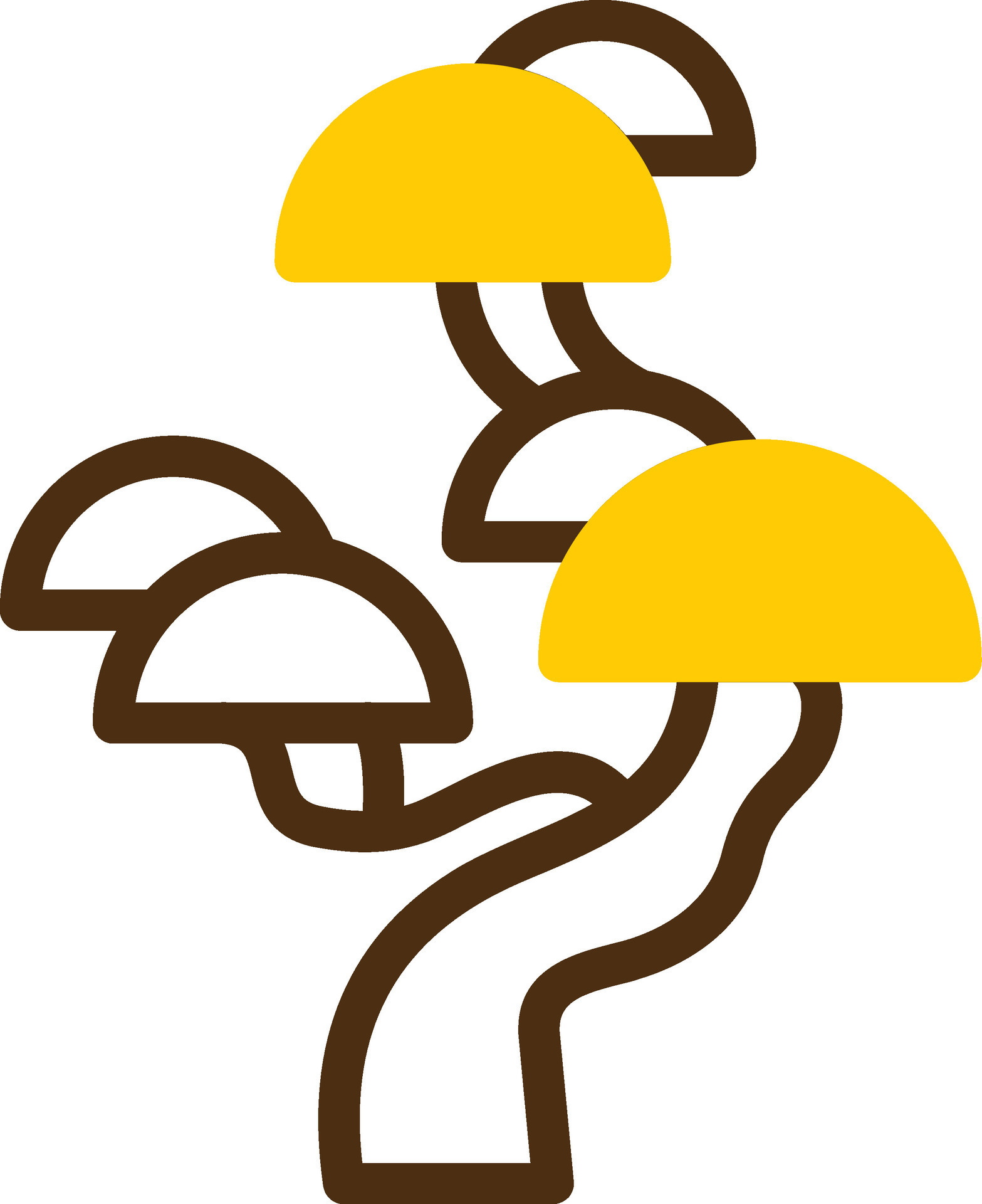 Pine Tree Yellow Lieanr Circle Icon 40953225 Vector Art at Vecteezy