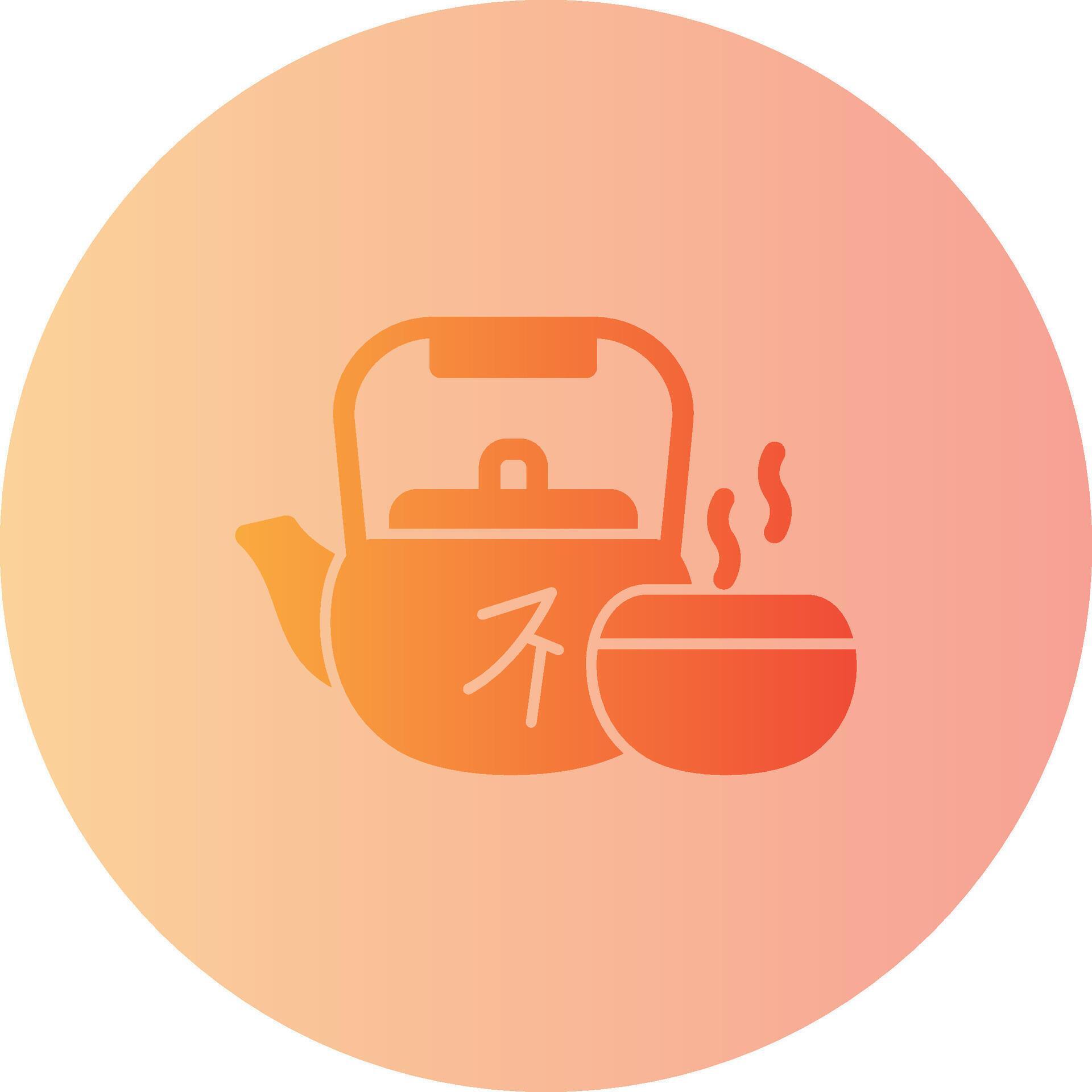 Tea Ceremony Gradient Circle Icon 40953708 Vector Art at Vecteezy