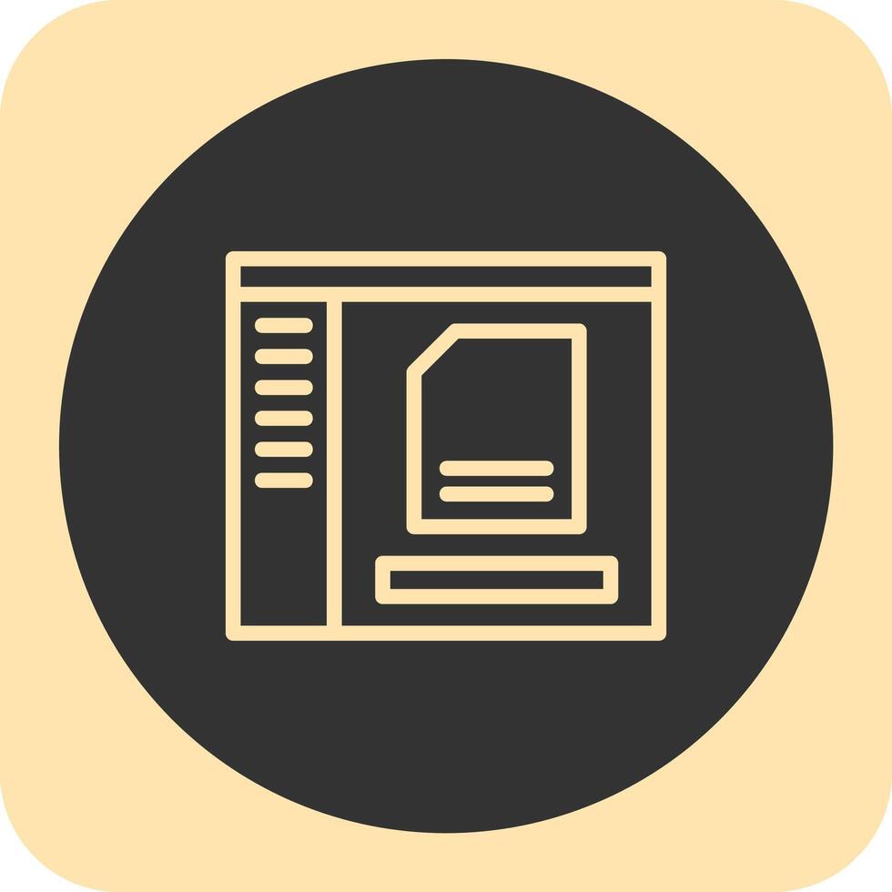 File Linear Round Icon 40954010 Vector Art at Vecteezy