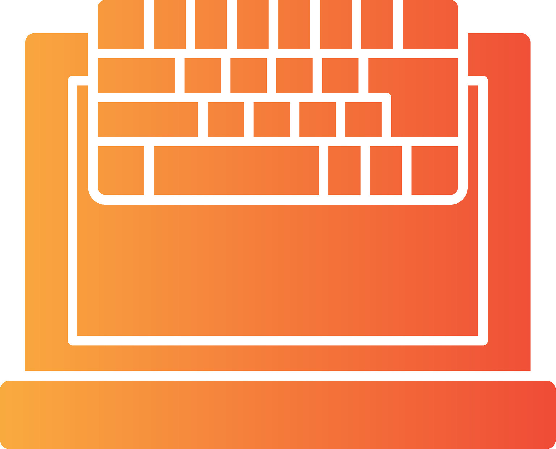 Keyboard Solid Multi Gradient Icon 40954364 Vector Art at Vecteezy