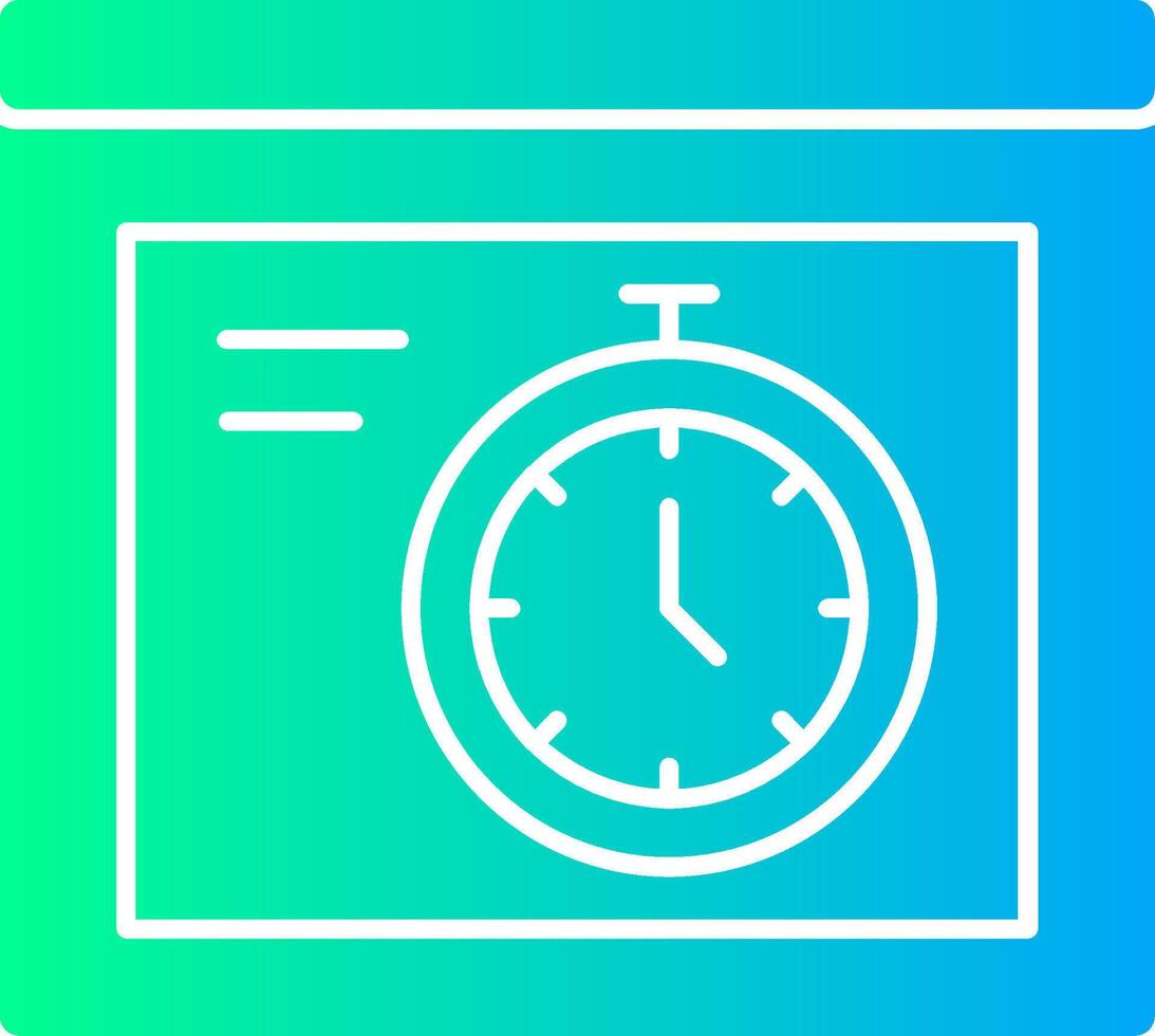Stopwatch Solid Multi Gradient Icon 40954975 Vector Art at Vecteezy