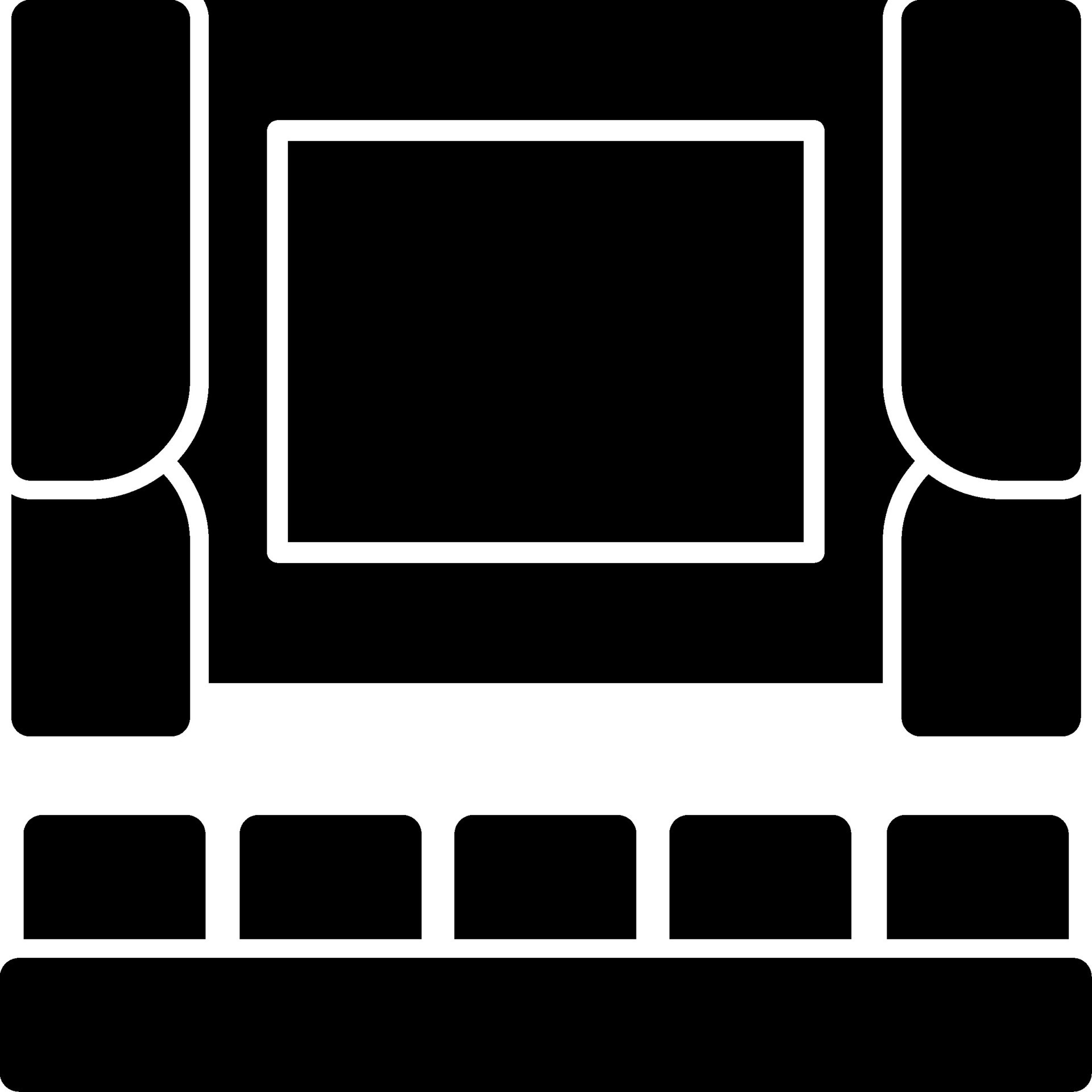 Cinema Solid Multi Gradient Icon 40955330 Vector Art At Vecteezy