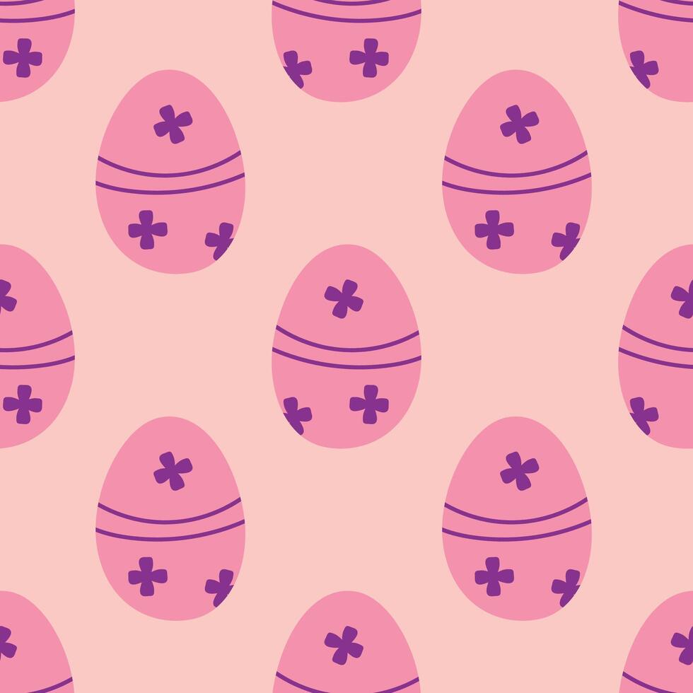 Seamless easter spring vector pattern with easters eggs 40957011 Vector ...