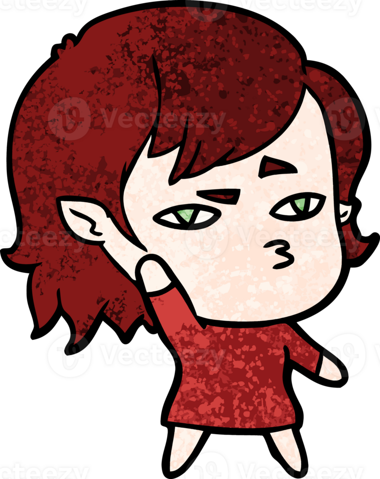 Cartoon Vampire Girl 40967056 Png