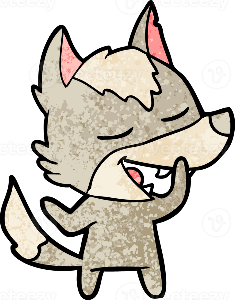 Cartoon Wolf Laughing 40967497 Png