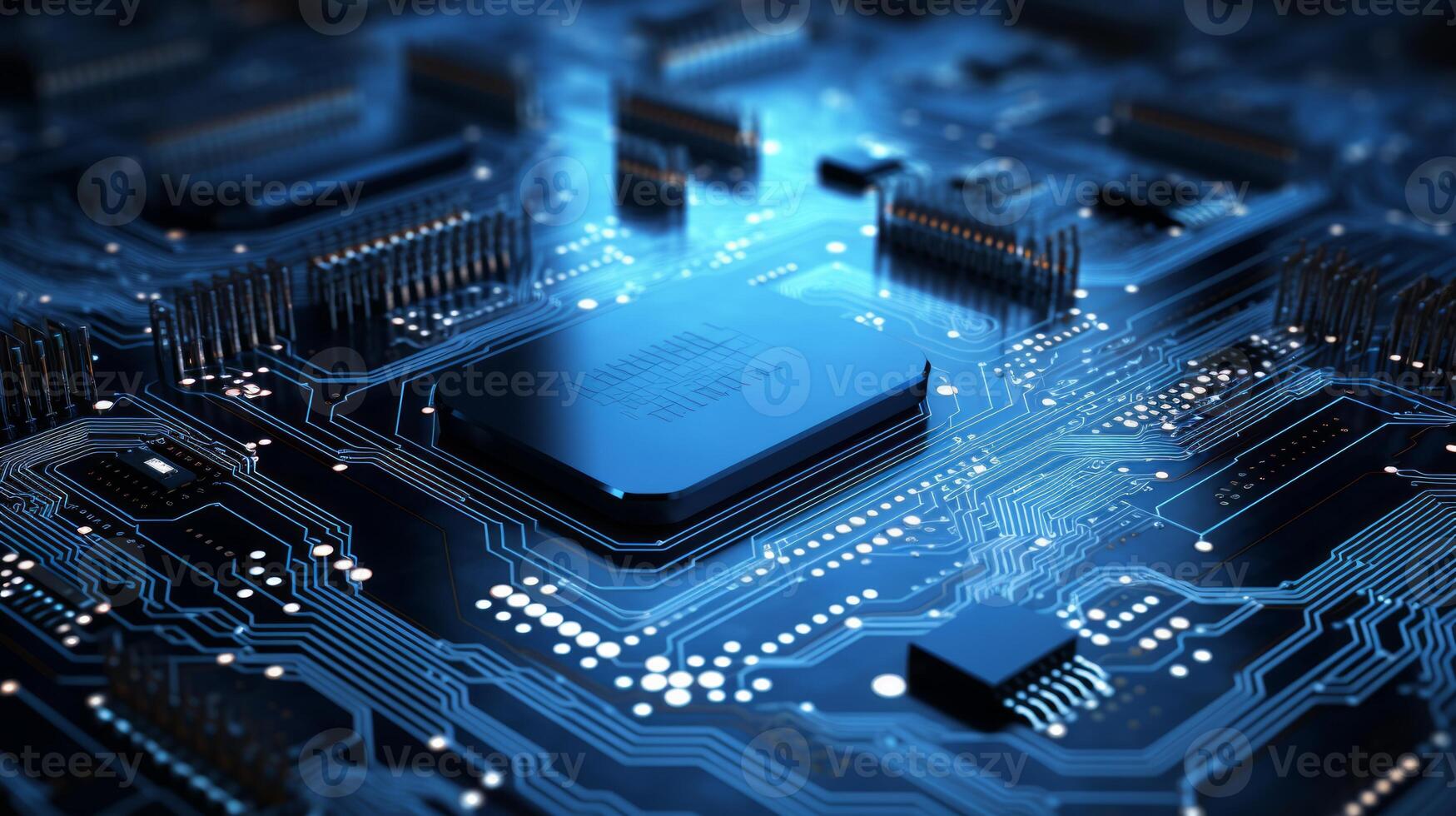 AI generated Advanced Technology Concept Visualization. Neural network AI generated 40980165 ...