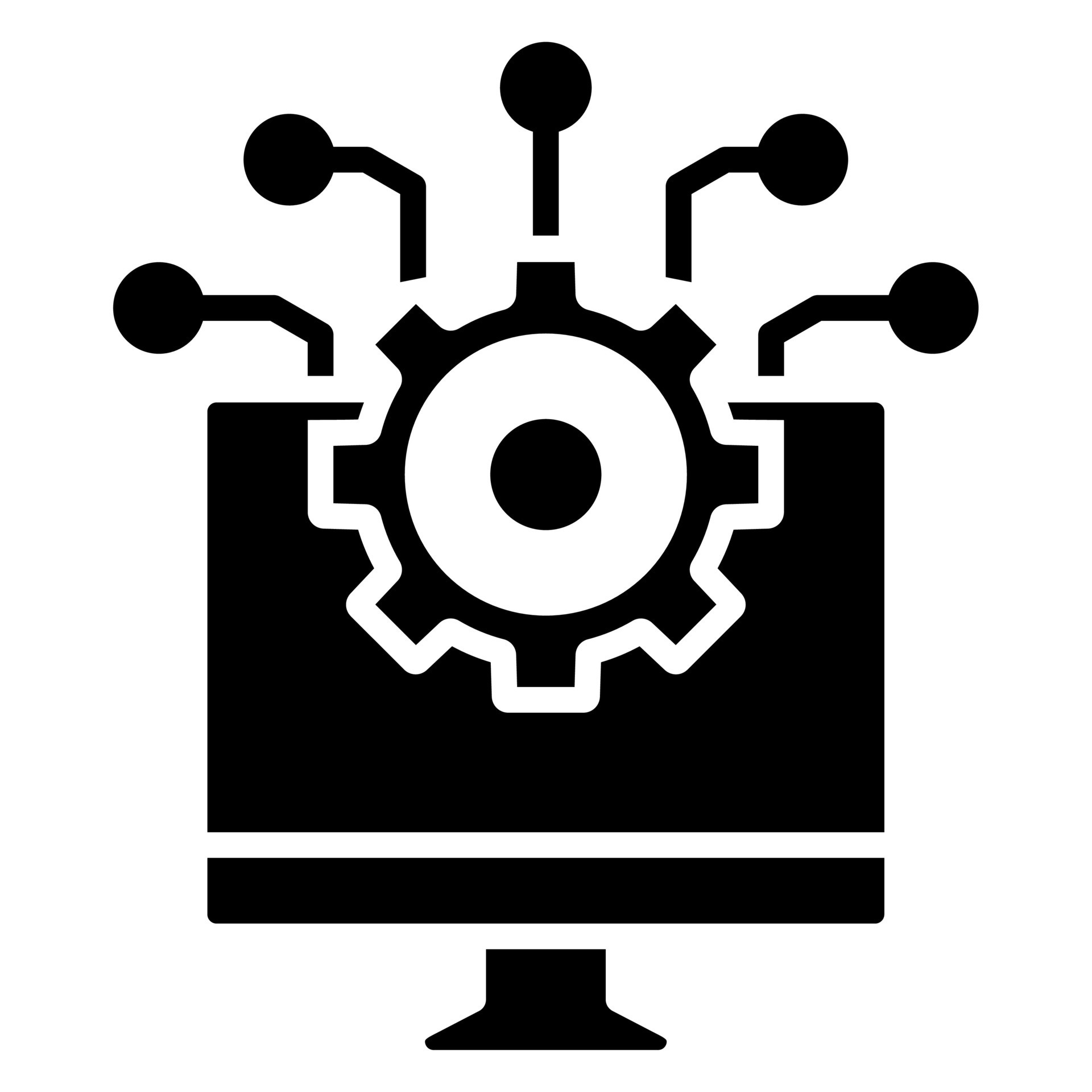 Digital Integration Icon Line Vector Illustration 40980885 Vector Art At Vecteezy