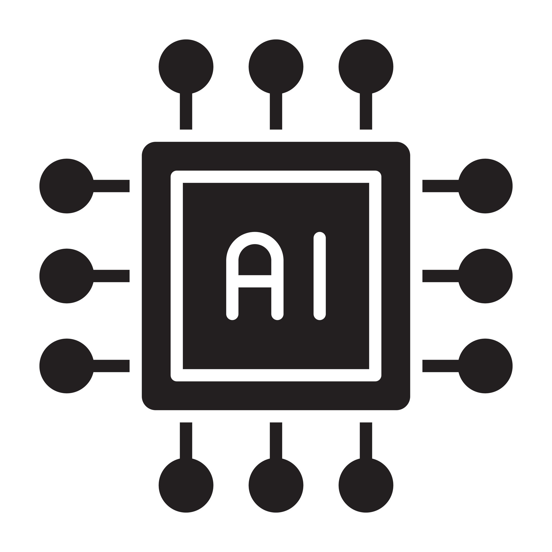 Artificial intelligence ai processor chip icon. 40981198 Vector Art at ... Artificial intelligence ai processor chip icon. 40981198 Vector Art at ...