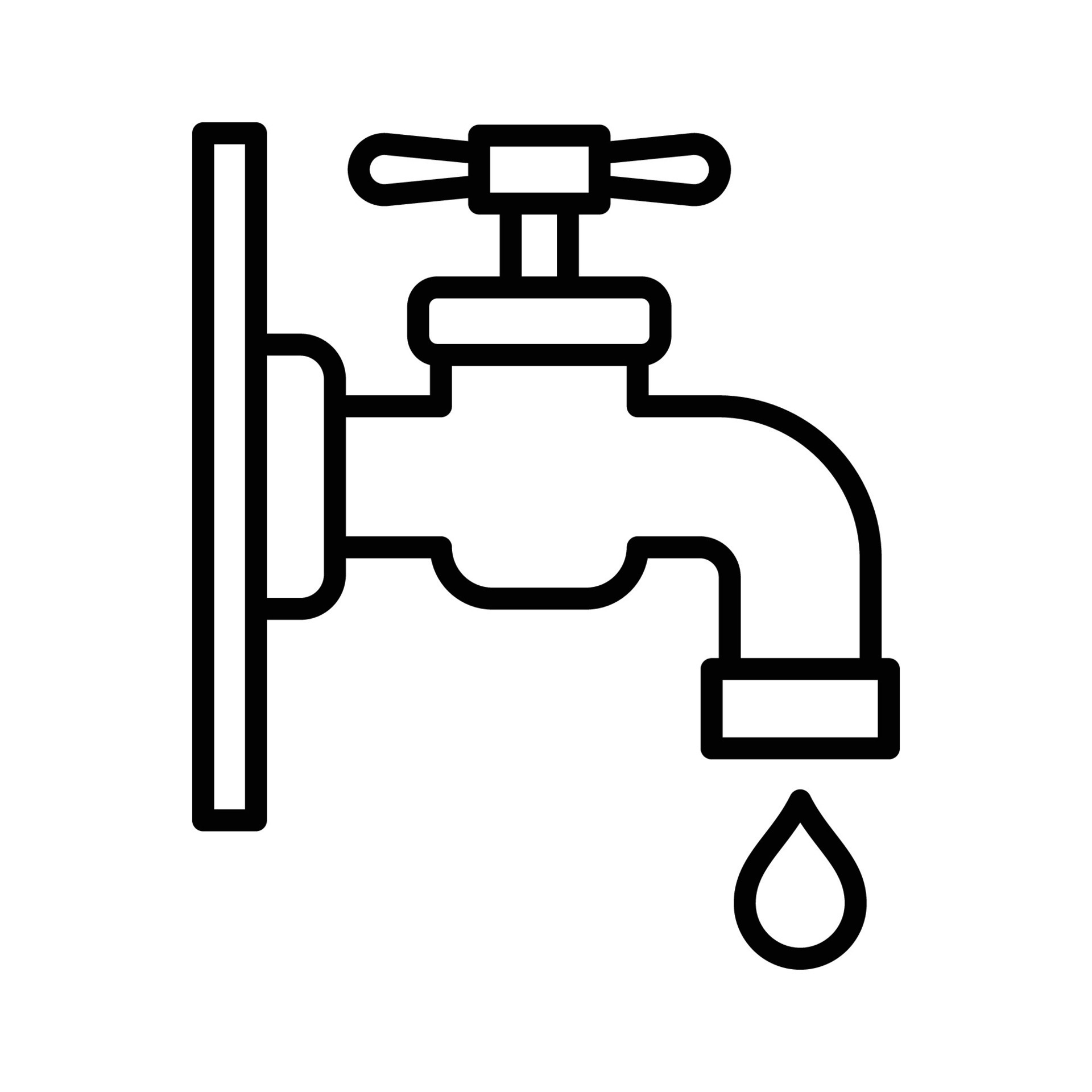 Water Tap Icon Vector Design Template In White Background 40982152