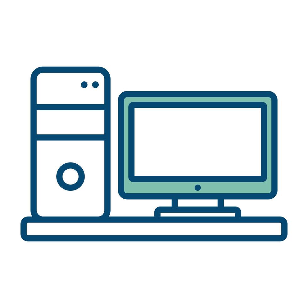 computer icon vector design template in white background 40982491 ...