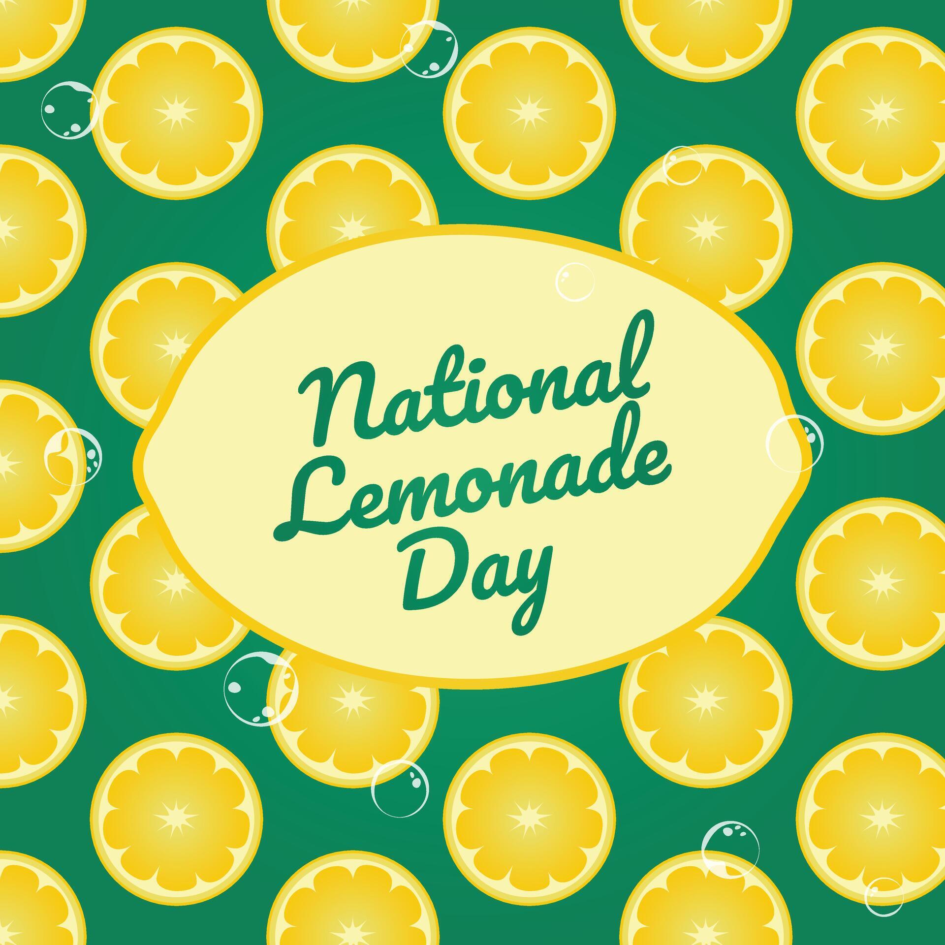 National Lemonade Day vector design template good for celebration usage ...