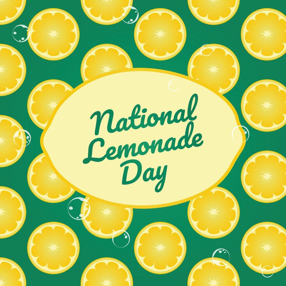 National Lemonade Day vector design template good for celebration usage ...