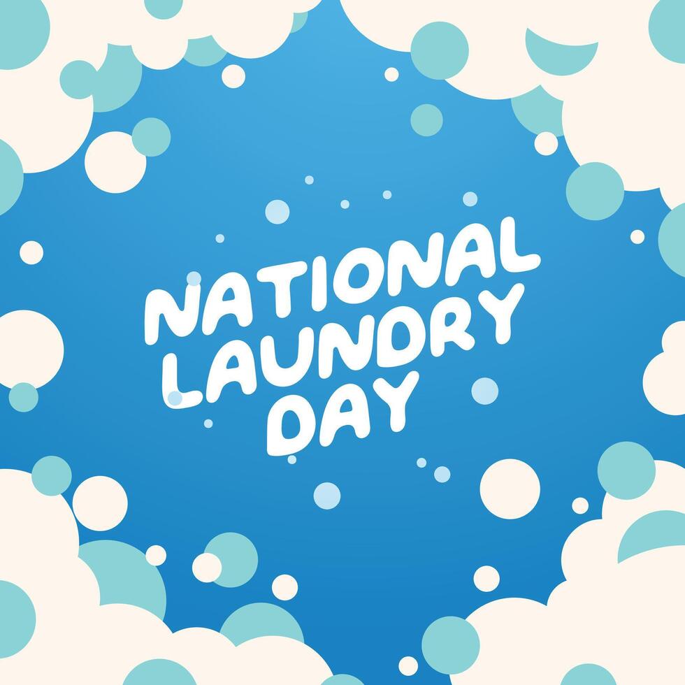Nacional Lavandería Día Diseño Modelo Bueno Para Celebracion Uso