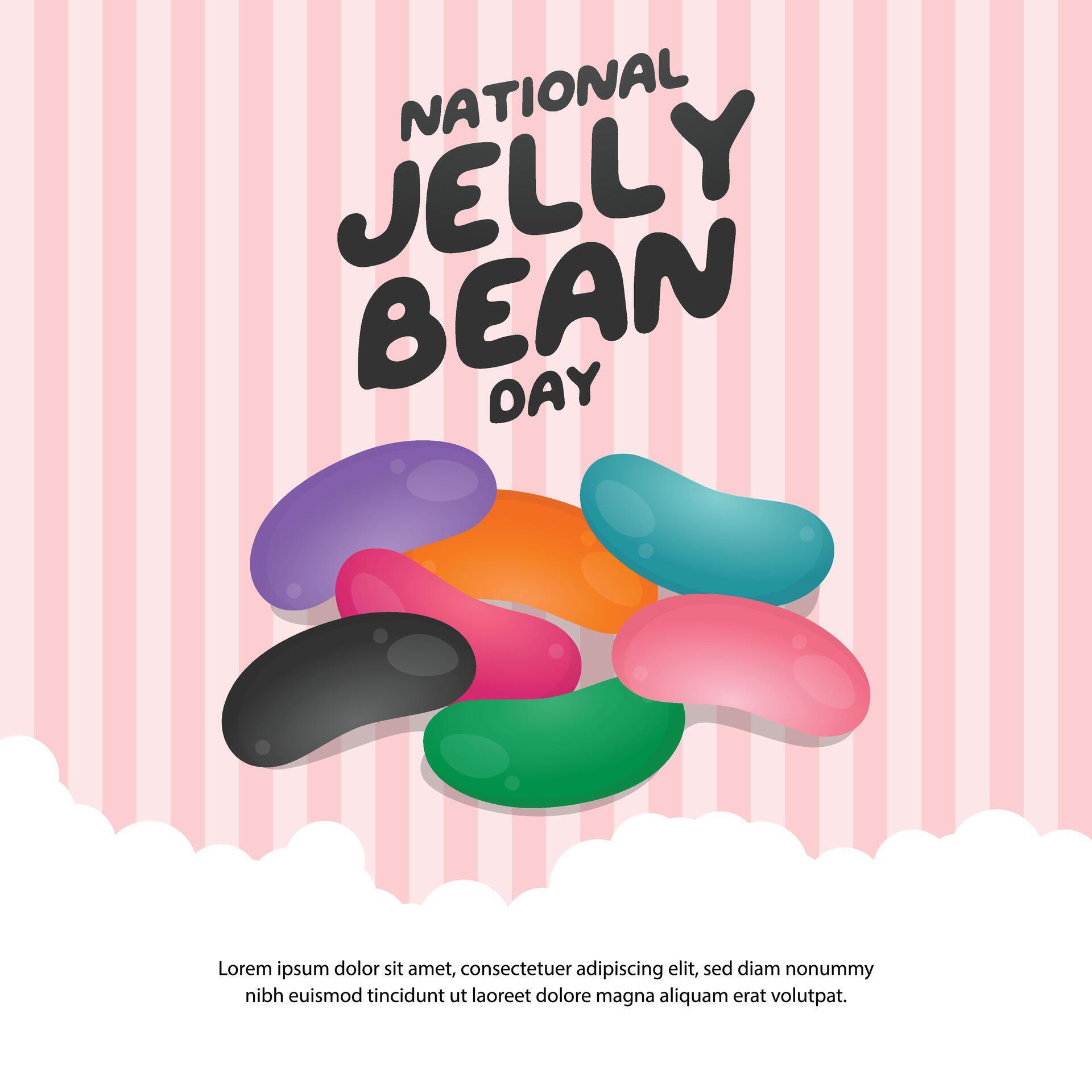 National Jelly Bean Day design template good for celebration usage ...