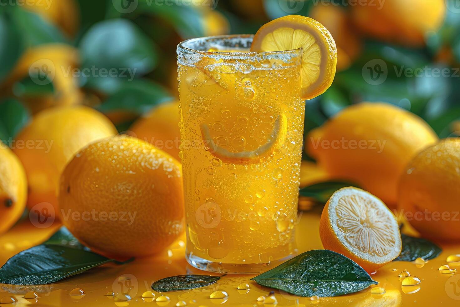 Ai Generated Fresh Squeezed Lemonade Professional Advertising Food