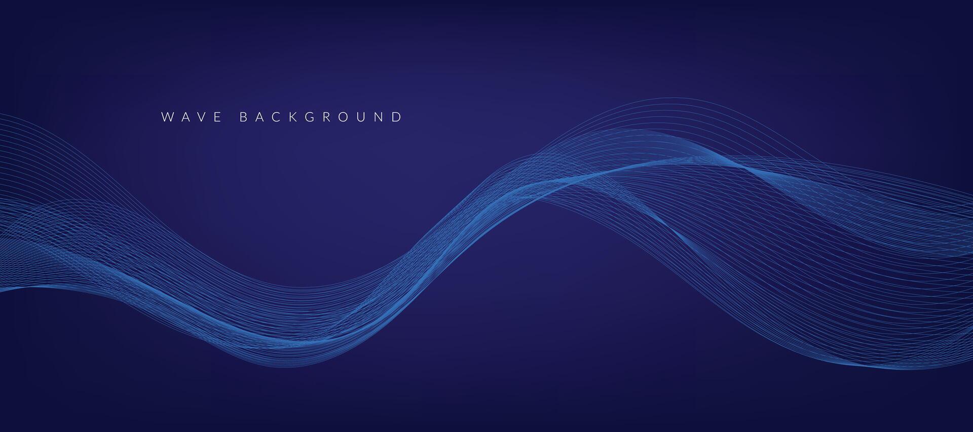 Abstract Modern Blue Gradient Banner with Wavy Lines 40986835 Vector Art at Vecteezy