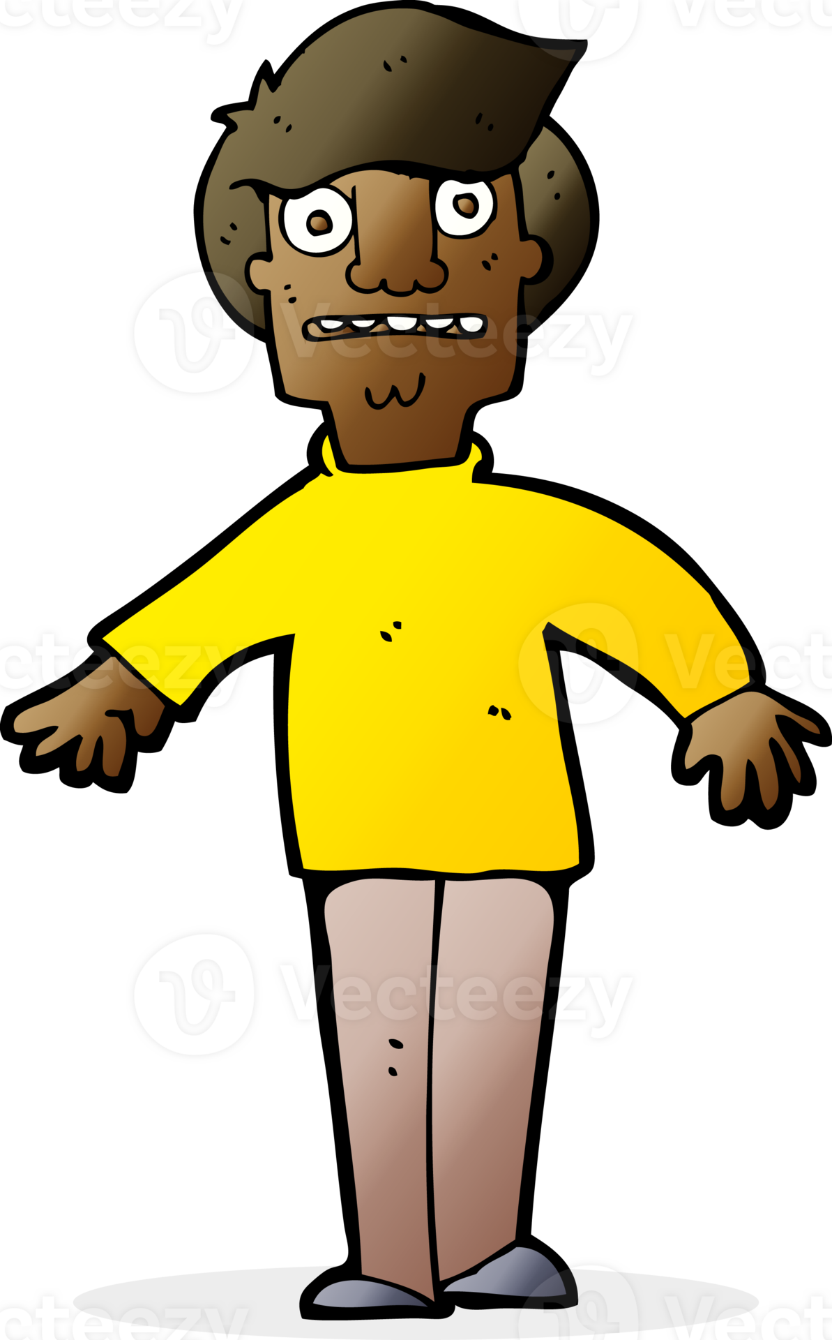 cartoon shocked man 41007045 PNG