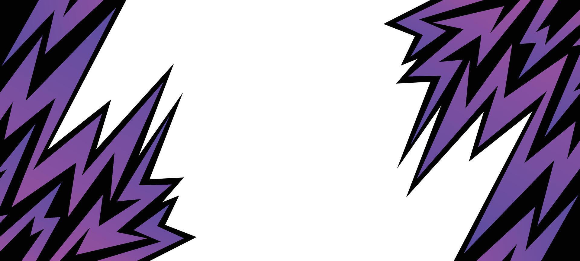 Abstract Black And White Background With Spikes And Zigzag Line Pattern