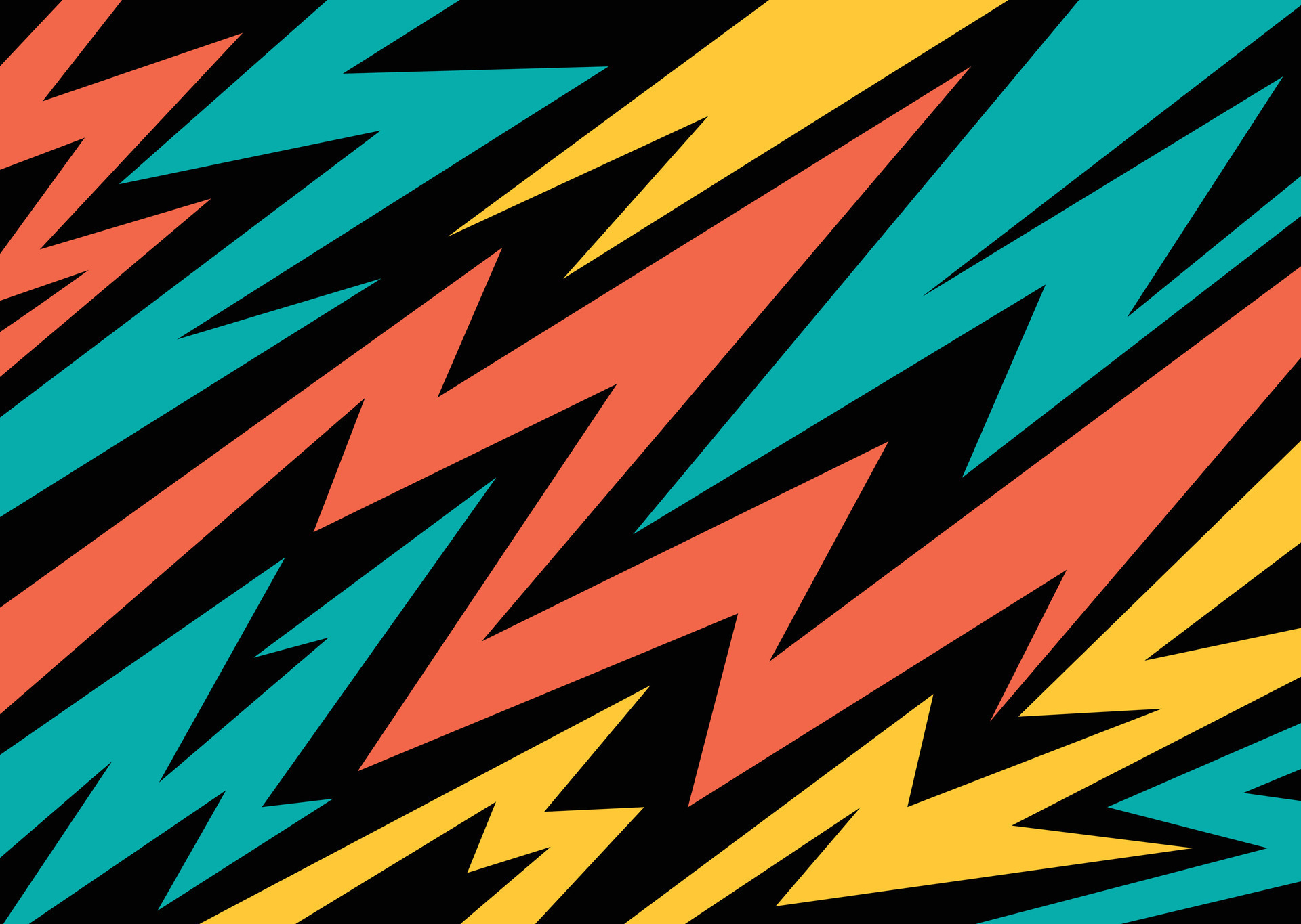 Abstract black and white background with spikes and zigzag line pattern ...