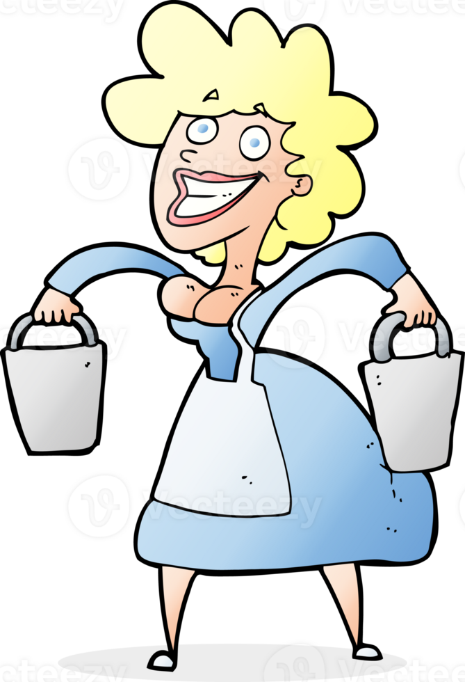 cartoon milkmaid carrying buckets 41013480 PNG cartoon milkmaid carrying buckets 41013480 PNG