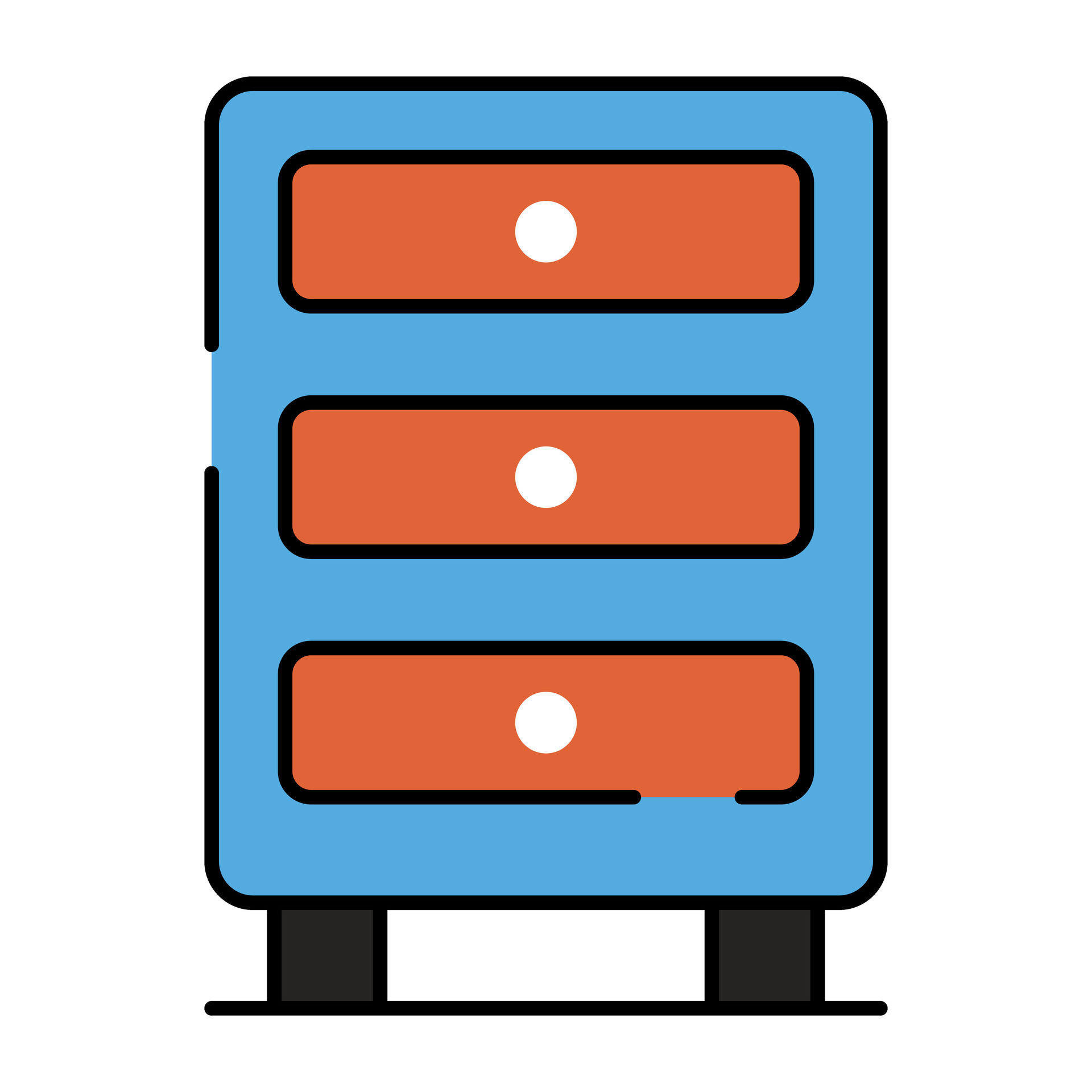 A Flat Design Icon Of Data Server Rack 41013716 Vector Art At Vecteezy