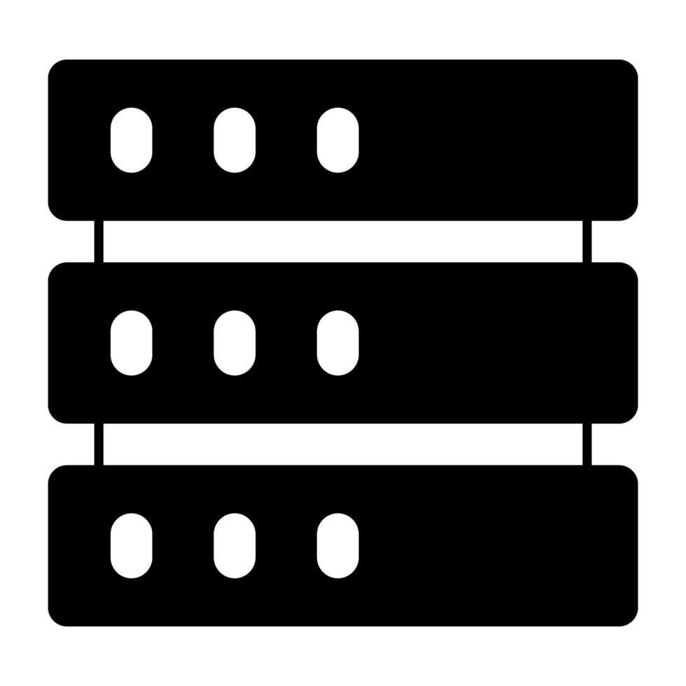 A solid design icon of data server rack 41016038 Vector Art at Vecteezy
