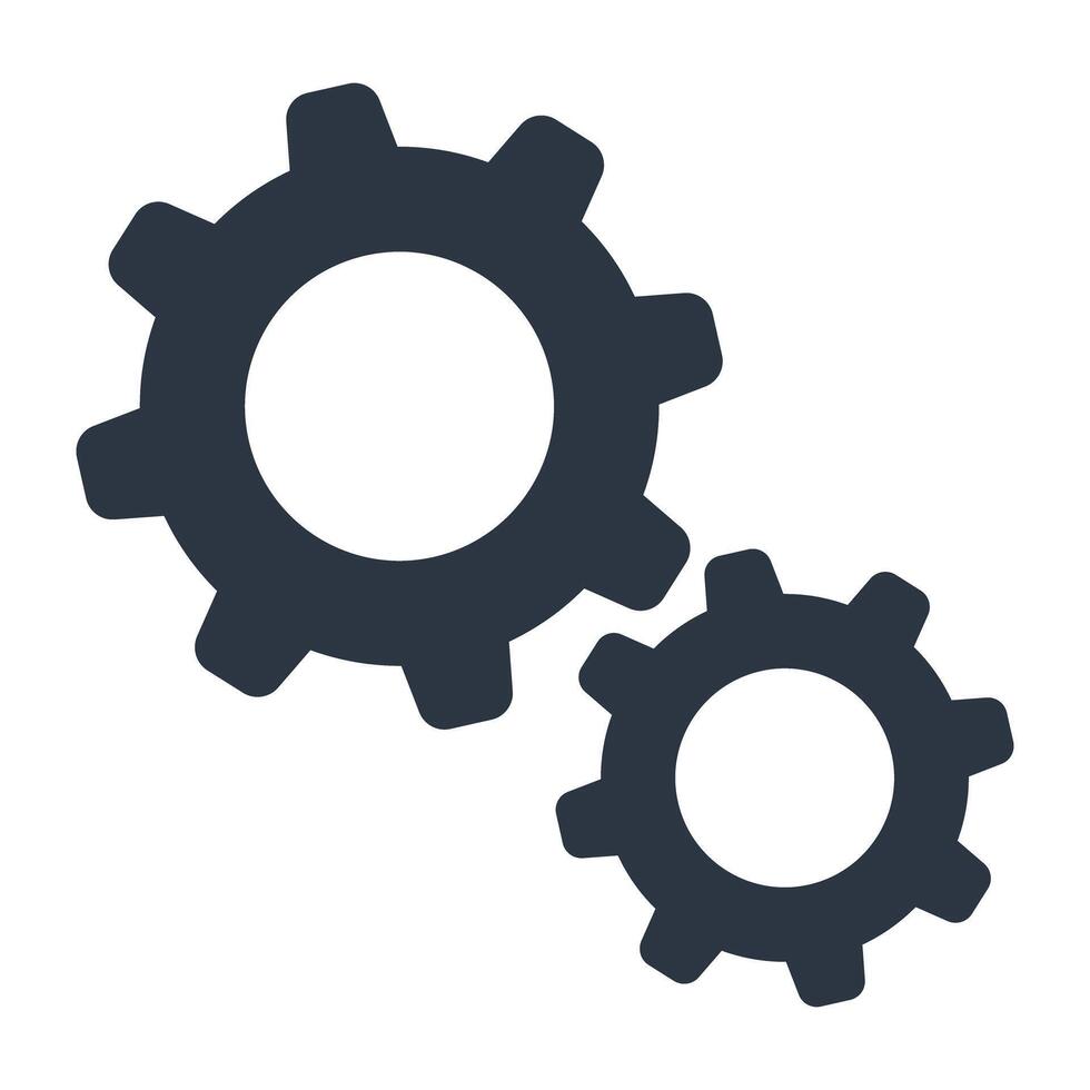 An editable design icon of gears 41017399 Vector Art at Vecteezy