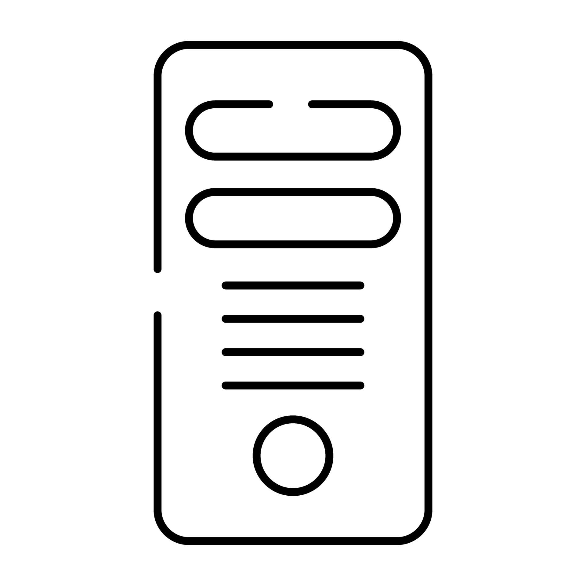 A linear design icon of central processing unit 41021205 Vector Art at ...