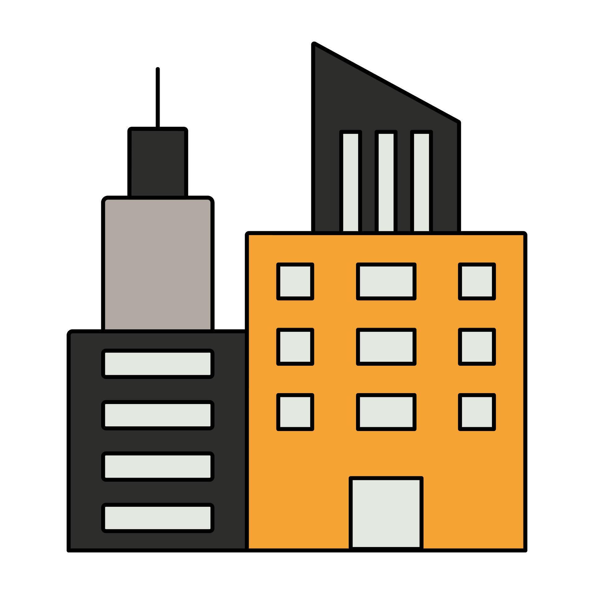 A unique design icon of city architecture 41022225 Vector Art at Vecteezy