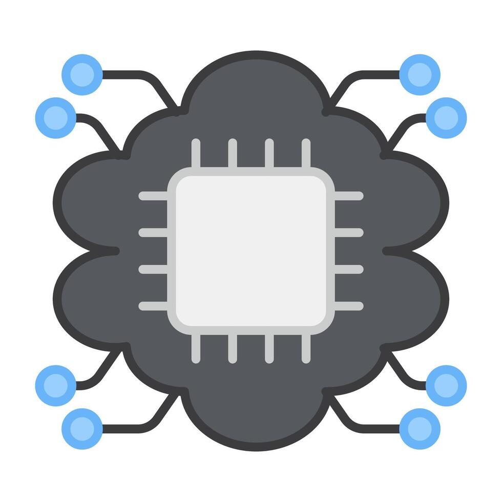 A creative design icon of brain processor 41023222 Vector Art at Vecteezy