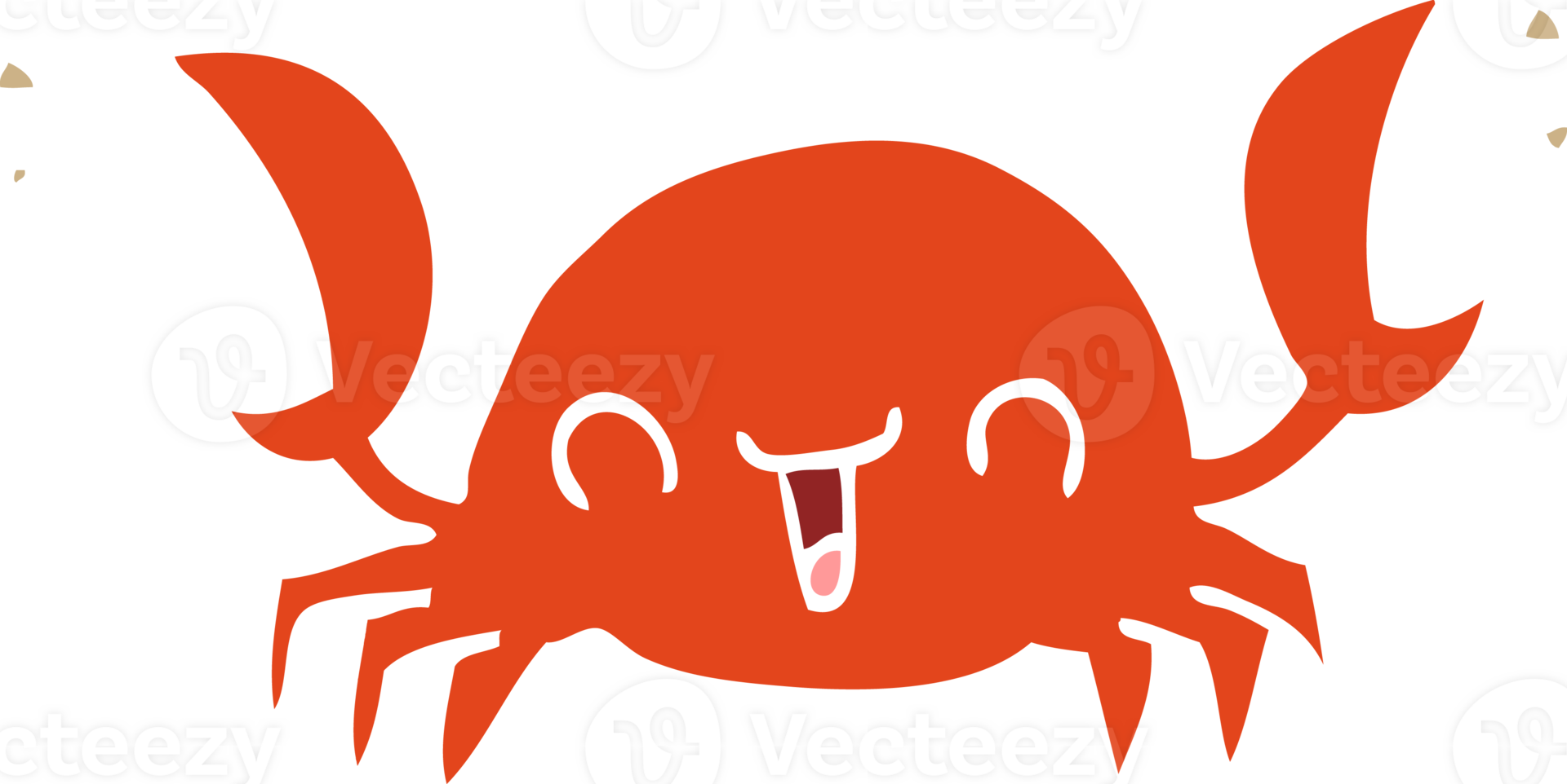 flat color style cartoon crab 41023447 PNG flat color style cartoon crab 41023447 PNG