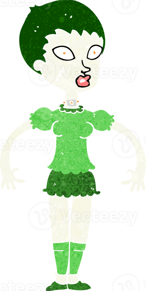Mulher Monstro Zumbi Dos Desenhos Animados 41024385 Png