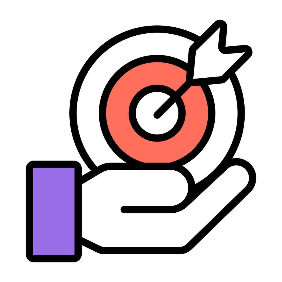 Conceptual design icon of target 41024517 Vector Art at Vecteezy