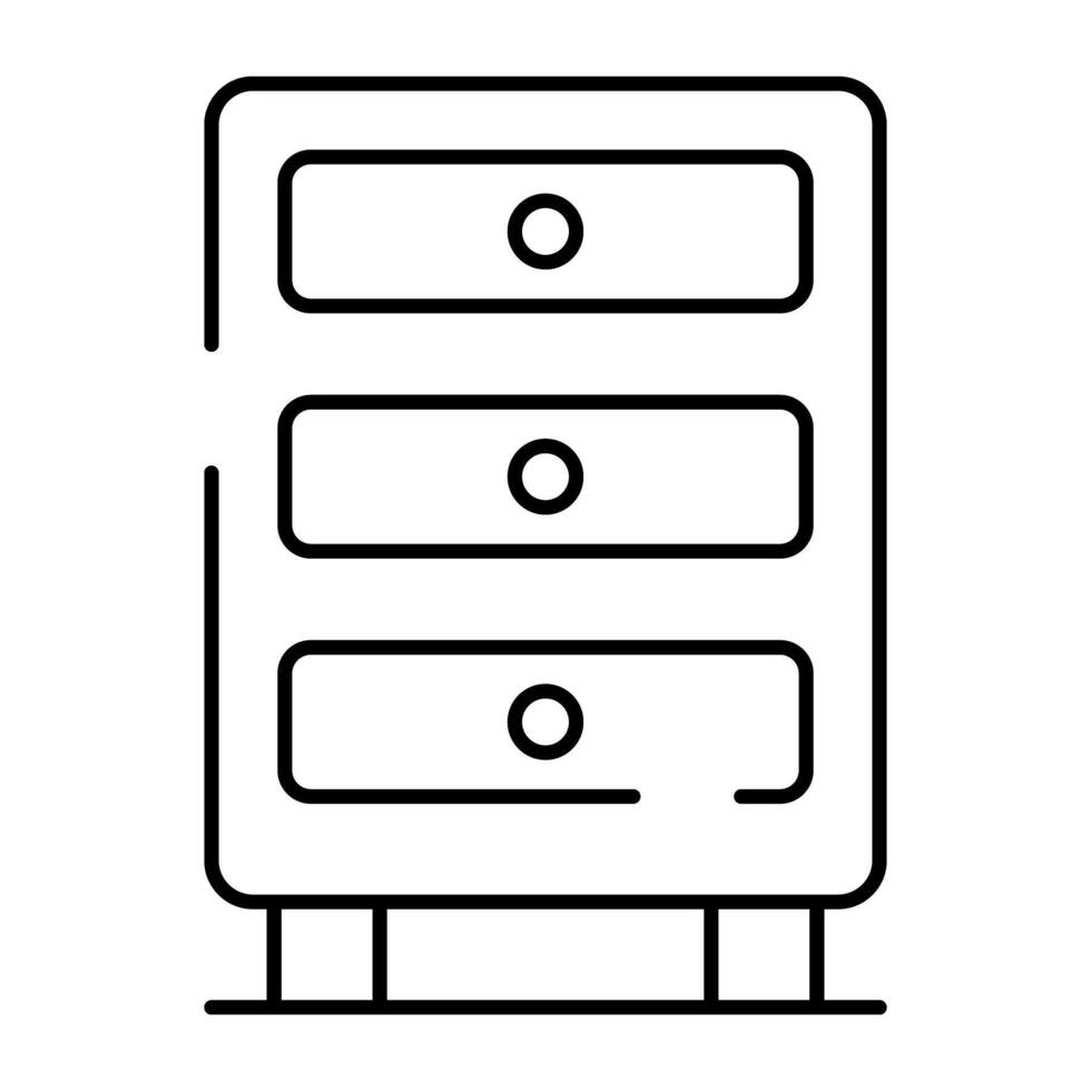 A Linear Design Icon Of Data Server Rack 41024614 Vector Art At Vecteezy